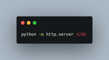 Quick and easy local web server